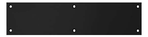 Kick Plate – 150mm – Square Corners – Black | Welling UK
