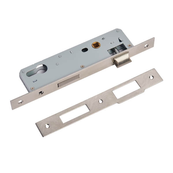 Narrow Profile Euro Sashlock – 92mm Centres – Satin Stainless Steel ...