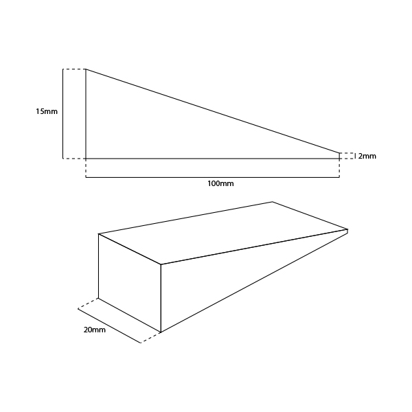 Hardwood Packing Wedges - Sapele - Pack of 100 | Welling UK