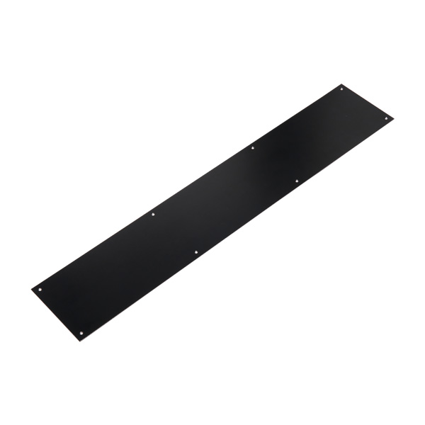 Push Plate – 76mm – Square Corners – Black | Welling UK