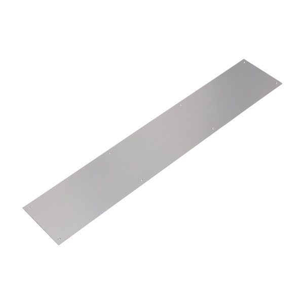 Push Plate – 76mm – Square Corners – Satin Anodised Aluminium | Welling UK