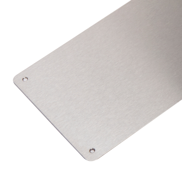 Push Plate – 76mm – Radius Corners – Satin Stainless Steel | Welling UK