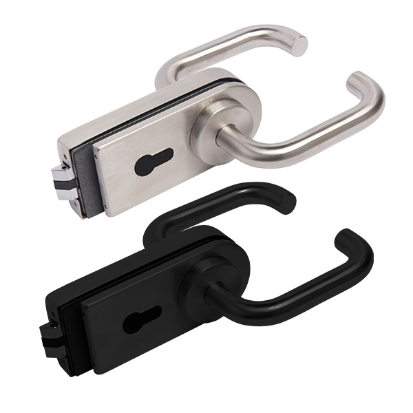 Glass Patch Lock & Lever Handle to Suit Electronic Strike | Welling UK