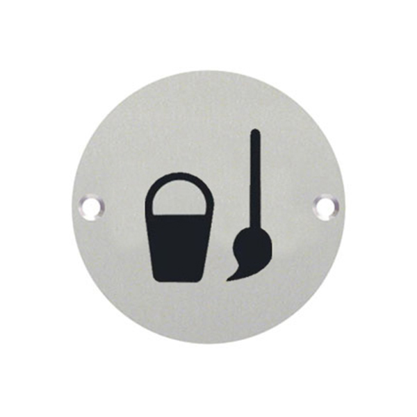 Pictogram Circular Signs – Drilled & Countersunk – Satin Stainless ...
