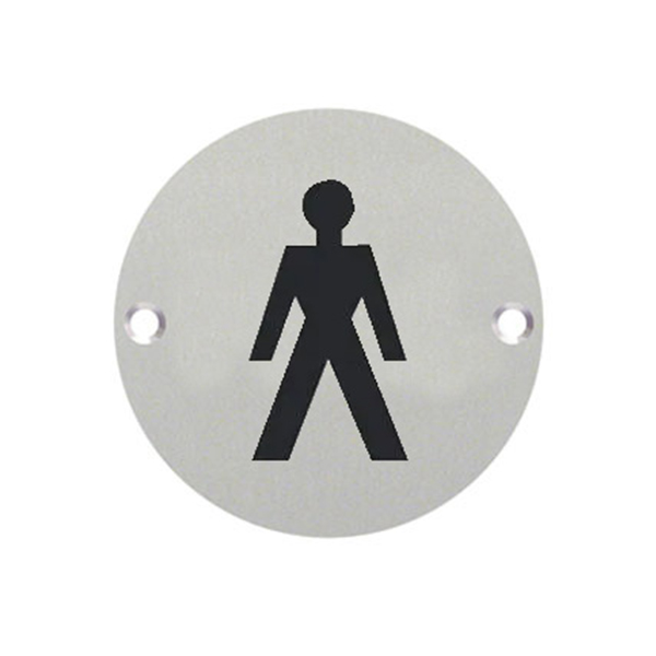 Pictogram Circular Signs – Drilled & Countersunk – Satin Stainless ...