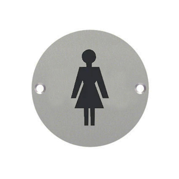 Pictogram Circular Signs – Drilled & Countersunk – Satin Anodised ...