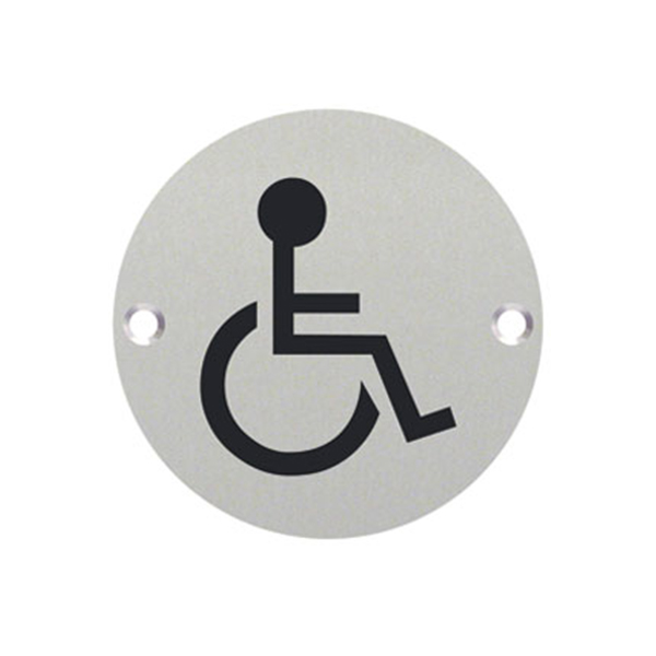 Pictogram Circular Signs – Drilled & Countersunk – Satin Stainless ...