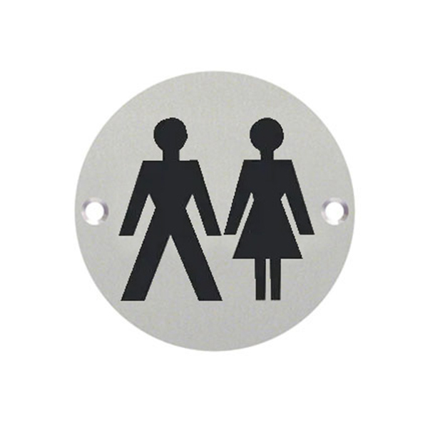 Pictogram Circular Signs – Drilled & Countersunk – Satin Stainless ...
